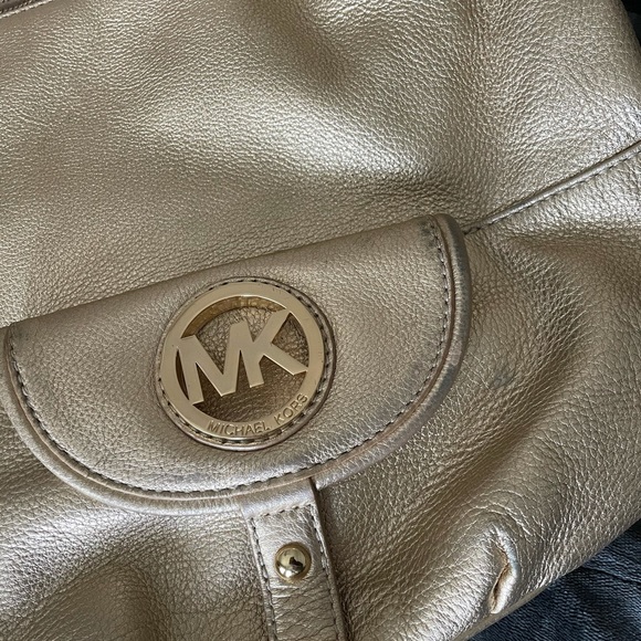 Michael Kors | Bags | Authentic Michael Kors Metallic Gold Tote | Poshmark